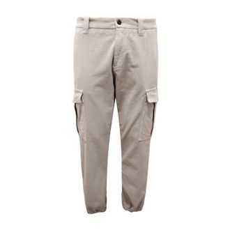 Eleventy Cargo Samt Hose - - Trousers - Herren - Grau - W32