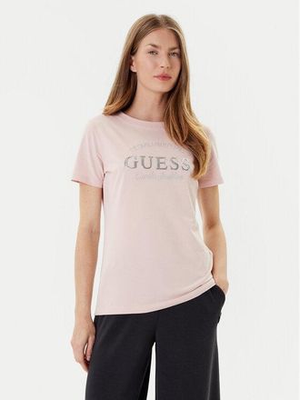 Guess T-Shirt V5YI12 J1314 Rosa Regular Fit