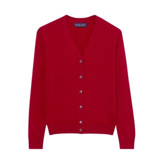 Brooks Brothers Femme, Pulls, Rouge, Taille: 40 FR Cardigan en cachemire