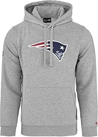 New Era NFL New England Patriots Team Logo Hoodie - Gris Clair mouchet&eacute; Coloris Gris Clair mouchet&eacute;, Taille M