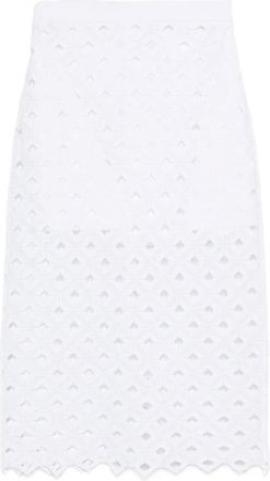 Max Mara Femme, Jupes, Blanc, Taille: 42 FR Pencil Skirts
