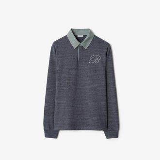 Burberry Polo de rugby en coton moulin&eacute;, Size: XS