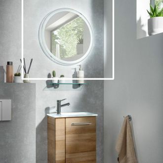 Fackelmann Spiegelelement rund 60 cm - mit led Beleuchtung