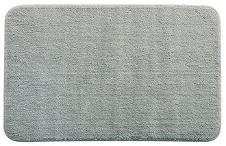 Spirella Badteppich Badematte Duschvorleger Hochflor | flauschig | rutschhemmend | geeignet für Fußbodenheizung | 50x80 cm | Grau, Polyester, Grey, 50x40x1.2 c