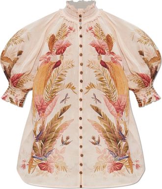 Zimmermann Femme, Blouses et Chemises, Rose, Taille: 42 FR Billow Ascension Blouse
