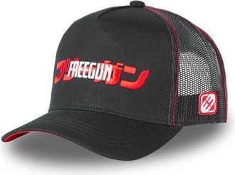 Freegun Casquette Adulte Trucker Homme ou Femme Racing, Manga, Summer (Taille Unique, Manga Japan Noir et Rouge)