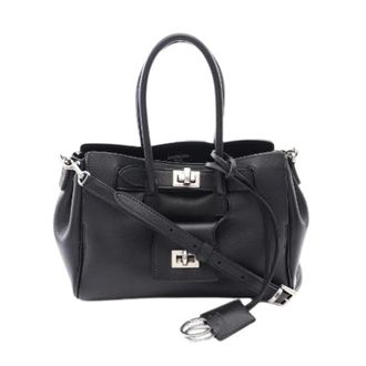 Balenciaga Pre-owned Sac &agrave; main en cuir BEL AIR - Femme - Pre-owned - Noir - Taille: ONE Size