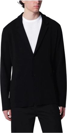 Roberto Collina Homme, Vestes, Noir, Taille: 2XL Rever Blazer