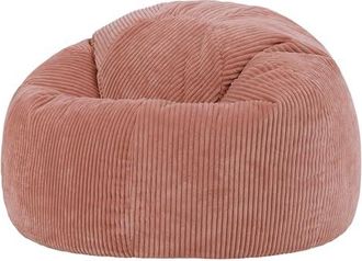 Icon Brand Kingston Sitzsack Cord, Hellrosa, Sitzsack Erwachsene mit Füllung, Bean Bag, Cord Sessel, Lounge Sessel, Lounge Stuhl, Schlafzimmer, Wohnzimmer, Wohnz