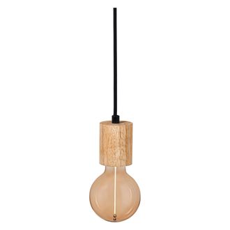 Osram Vintage 1906 Pendelleuchte CYLINDER WOOD E27, holz, max. 15W LED, E27 Sockel, Innenraum-Pendelleuchte, runder Baldachin, Kombination mit 1906 Vintage-