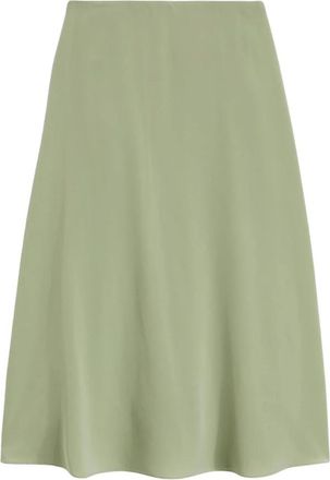 Aspesi Femme, Jupes, Vert, Taille: 40 FR Gonna lunga in crepe de chine di seta