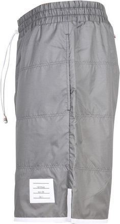Thom Browne Ripstop Nylon Bermuda Short - Silver