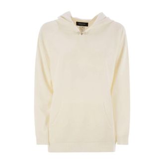 Fabiana Filippi Platinum Hoodie - - Sweatshirts & Hoodies - Damen - Wei&szlig; - S