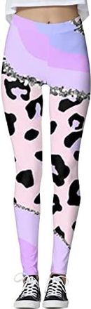 Generic Legging de sport pour femme 2026 - Pantalon de yoga imprim&eacute;, rose, XL