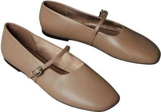 Calvin Klein Ballerine en cuir lisse