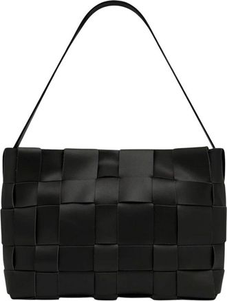 St.Agni Femme, Sacs, Noir, Taille: ONE Size Woven Envelope Mini Tote