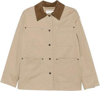 Joseph Manteau en m&eacute;lange de coton - Femme - Vestes - Beige - Taille: 36 FR