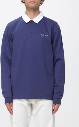 Paul Smith Polo &agrave; manches longues en coton biologique avec logo contrastant