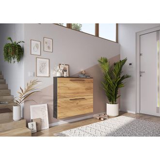 Germania home24 Schuhkipper 85cm Braun/Graphit