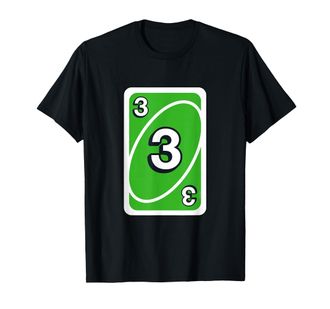 Uno Halloween Green 3 Karte T-Shirt
