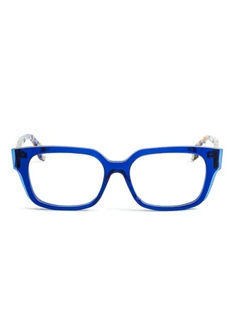 Face à Face Brille mit eckigem Gestell - Blau