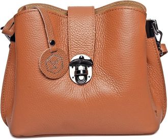 Luisa Vannini Braun Rindsledertasche