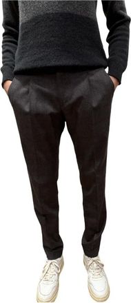 BRIGLIA 1949 Pantalon en flanelle Prince de Galles - Homme - Pantalons - Gris - Taille: L
