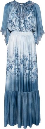 Ermanno Scervino Femme, Robes, Bleu, Taille: 36 FR Mfb32 Abito