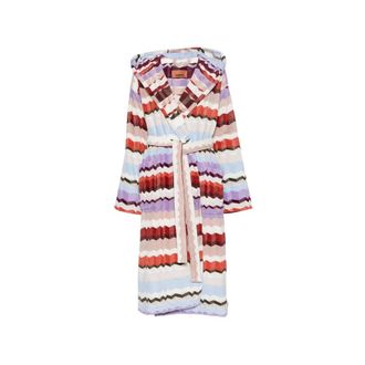 Missoni Home Femme, V&ecirc;tements de nuit et de d&eacute;tente, Multicolore, Taille: 44 FR Peignoir en coton &eacute;ponge Zig Zag