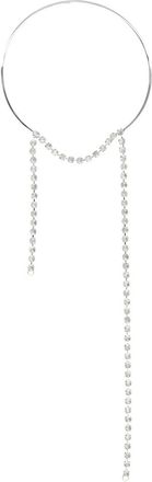 Maison Margiela Femme, Accessoires, Gris, Taille: M Collier avec Pendentif en Strass