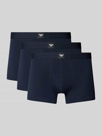 Emporio Armani Trunks mit elastischem Logo-Bund im 3er-Pack