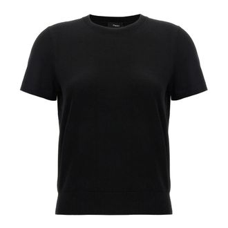 Theory Merino-Woll-Rundhals - - Tops - Damen - Schwarzk - XS
