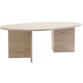Asir Group LLC Table basse ovale en agglom&eacute;r&eacute; Oscar