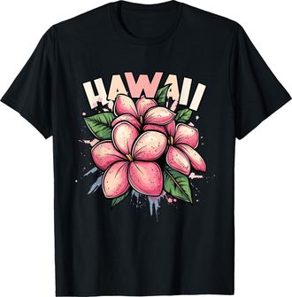 Hawaiian Dreams Hawaii Plumeria Frangipani Blume Maui Kauai Aloha Surfer T-Shirt