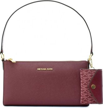 Michael Kors Femme, Sacs, Rouge, Taille: ONE Size Vincent Medium Saffiano Leather Pochette