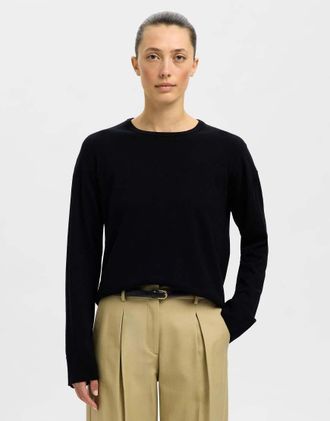 Selected Pullover in Schwarz