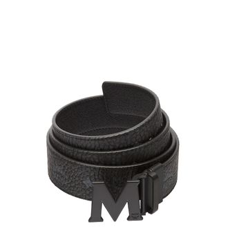 MCM Claus M Wendeg&uuml;rtel 4,5 cm in Visetos BLACK VISETOS BLACK BUCKLE