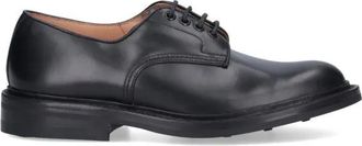 Trickers Woodstock Derby Shoes - Black - Gr. 6_5 - in Schwarz