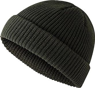 Generic Bonnet tricot&eacute; pour femme - Unisexe - En mat&eacute;riau souple avec design c&ocirc;tel&eacute; - Pour lhiver - Activit&eacute;s de plein air - Couleur unie - Mode d&eacute;contract&eacute;e 