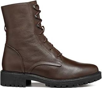 Geox Femme D Hoara E Bottines à la Cheville, Marron foncé, 38.5 EU