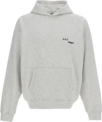 A.P.C. A.p.c., Homme, Sweatshirts et sweats &agrave; capuche, Gris, Taille: M Sweat &agrave; capuche x Fragment