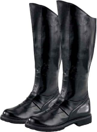 ORANDESIGNE Homme Bottes Longues Anime Cosplay Chaussures Halloween Carnaval Accessoires A Noir 40 EU