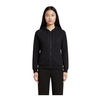 A|X Armani Exchange Femme, Sweatshirts et sweats &agrave; capuche, Noir, Taille: 40 FR SweaT-shirt &agrave; capuche zipp&eacute; avec poches avant