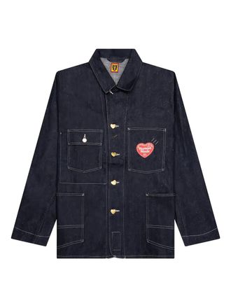 Human Made veste en jean à patch coeur - Bleu