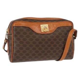 Celine Sac bandouli&egrave;re en plastique Pre-owned - Femme - Pre-owned - Brun - Taille: ONE Size