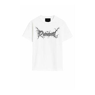 John Richmond Logo Print T-Shirt - - Tops - Damen - Wei&szlig; - XL