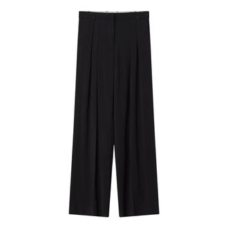 Day Birger Et Mikkelsen Elegante Viskose Twill Weitbein Hose - - Trousers - Damen - Schwarzk - M