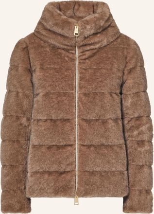 Herno Herno Daunenjacke Mit Kunstfell braun