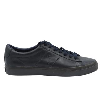 Ralph Lauren Herren-Ledersneaker in Schwarz - 42- BLK - - Shoes - Herren - Schwarzk - 42 EU
