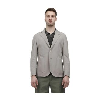 L.B.M. 1911 Glatte technische Stoffjacke - - Jackets - Herren - Grau - XL